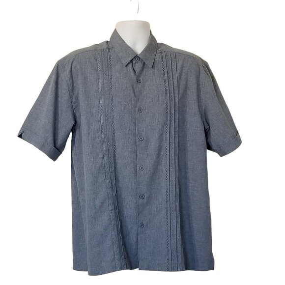 Cubavera | Shirts | Cubavera Panel Shirt Mens L Contrast Stitching ...